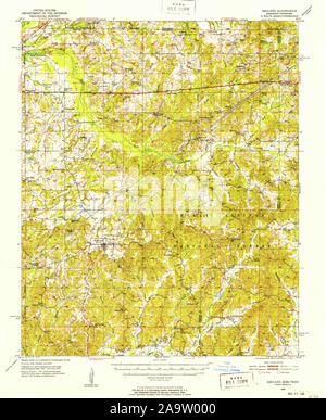 Ashland, Mississippi, map 1950, 1:62500, United States of America by ...