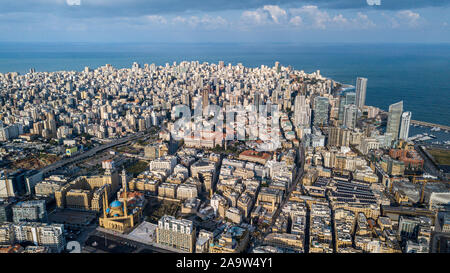Aerial skyline view, Beirut, Lebanon Stock Photo - Alamy