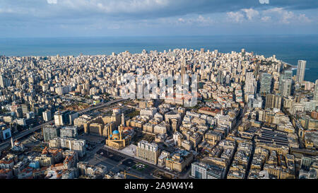 Aerial skyline view, Beirut, Lebanon Stock Photo - Alamy