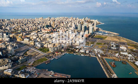 Aerial skyline view, Beirut, Lebanon Stock Photo - Alamy