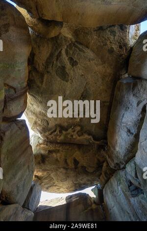 Interior of Ishibutai Kofun Tomb Stock Photo - Alamy