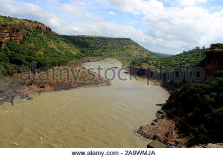Gokak waterfalls Ghataprabha River Belgaum at Karnataka India Asia ...