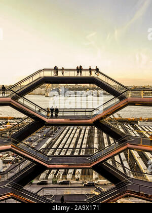 The Vessel, also known as the Hudson Yards Staircase (designed by ...