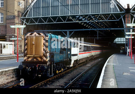 InterCity 225 train hauled by Class 91 electric locomotive 91101 named ...