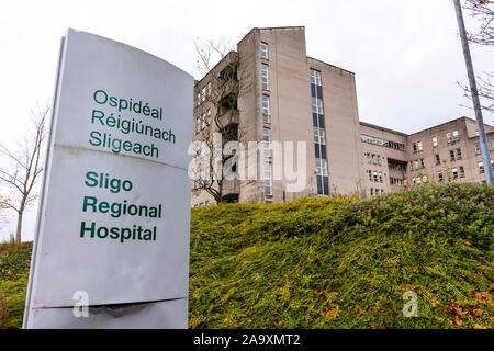 Front entrance of Sligo University Hospital, County Sligo, Ireland ...