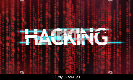 Data theft and cyber security. Red and green padlocks on binary ...