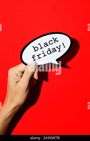 Black friday shopping. Black balloon with text on white bricks ...