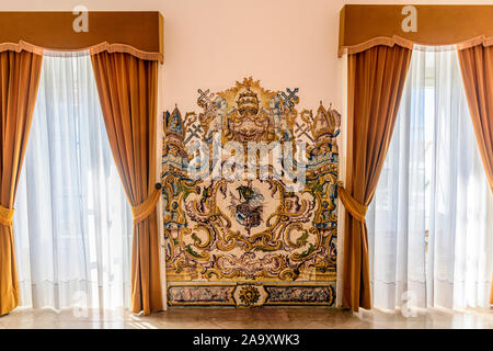 Interior of inside the Faro tile museum. Faro, Portugal Stock Photo - Alamy