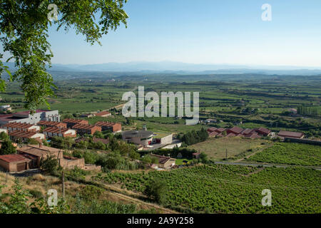 Scenic Overlook at Laguardia Rioja alavesa wine route. Alava. Basque ...