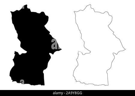 Khovd Province (aimags, Provinces of Mongolia) map vector illustration ...