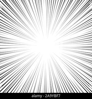 Radiating, radial burst, comic action effect lines, stripes element ...