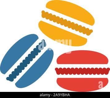 Macarons icon. Simple element from digital disruption collection. Line ...