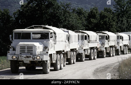 10th July 1993 During the war in Bosnia: just after sunrise, Warrior ...