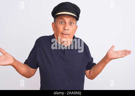 I dont know. An old sailor with a confused look. Smoking pipe, marine ...