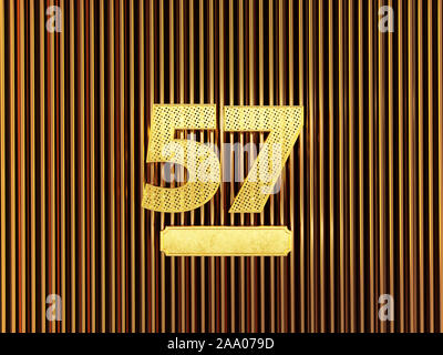 3D Number 57 fifty seven lively colours Stock Photo - Alamy
