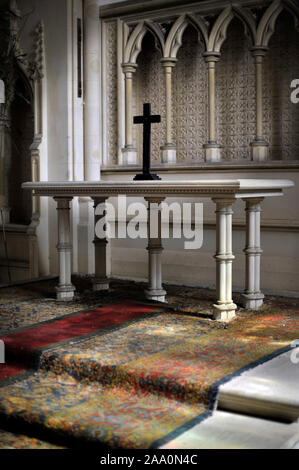 Simple Church Altar Stock Photo - Alamy