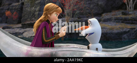 FROZEN II, (aka FROZEN 2), from left: young Anna (voice: Hadley ...