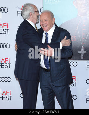Jonathan Pryce and Sir Anthony Hopkins at 'The Two Popes' Gala ...