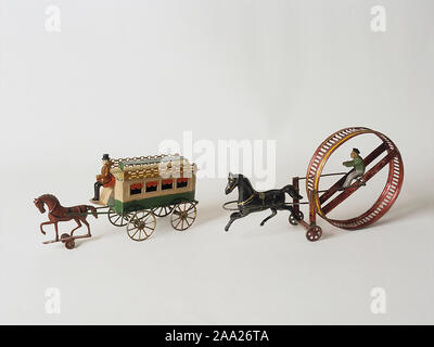 Childrens toys from the past. Two tin toys that were popular around the ...
