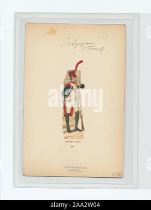 French 112th line infantry regiment, officer of the Grenadier company ...