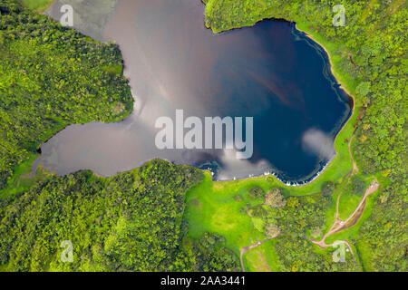 Aerial View of Lake Vaihiria, Tahiti, French Polynesia Stock Photo - Alamy