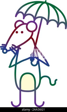 This is a illustration of Cute mouse mascot character Stock Vector ...