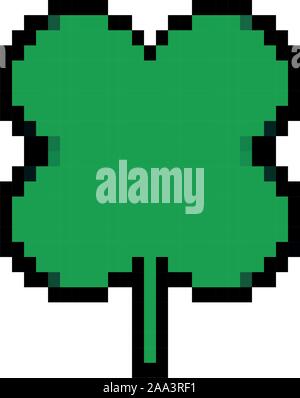 Isolated pixelated clover icon Stock Vector Image & Art - Alamy
