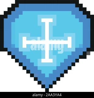 shield guard 8 bits pixelated style icon Stock Vector Image & Art - Alamy