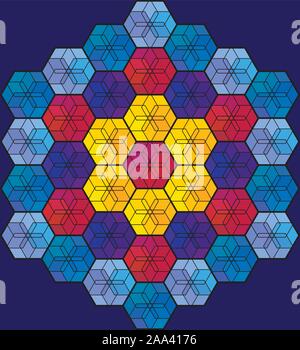 abstract vector stained-glass triangle mosaic background - green and ...