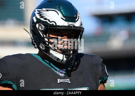 Philadelphia Eagles offensive tackle Andre Dillard (77) blocks during ...