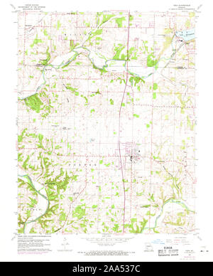 Nixa, Missouri, map 1960, 1:24000, United States of America by Timeless ...