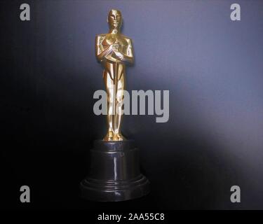 Cinema Award Concept. Golden Award Trophy Movie Slate Clapper Board on ...