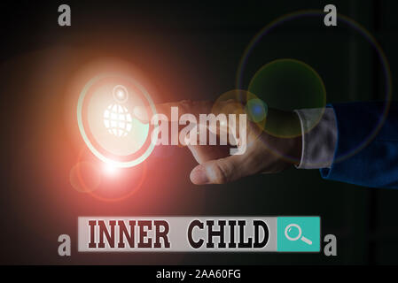 Handwriting text Inner Child. Conceptual photo the childlike usually ...