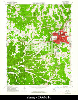 Rolla, Missouri, map 1963, 1:24000, United States of America by ...