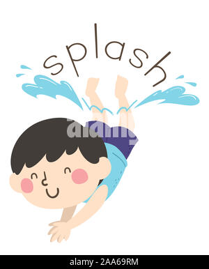 Splash sound effect illustration Stock Vector Art & Illustration ...