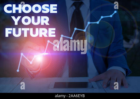 Writing note showing Define Your Future. Business photo showcasing ...