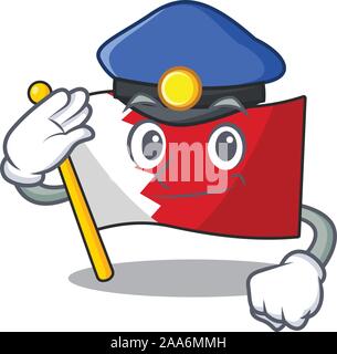 Mascot flag bahrain with in detective character Stock Vector Image ...