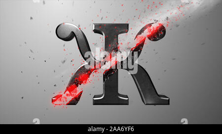 Crossfire Effects alphabet on dark backgorund, 3D Rendering Stock Photo ...