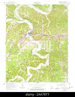 Waynesville, Missouri, map 1954, 1:24000, United States of America by ...