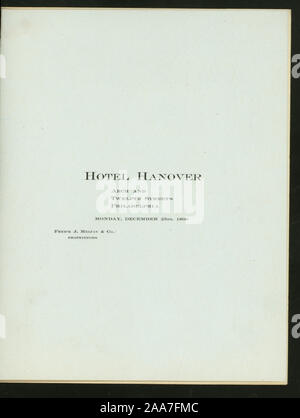 IDENTICAL FRONT COVER TO 1899-887; CHRISTMAS DINNER [held by] HOWARD ...