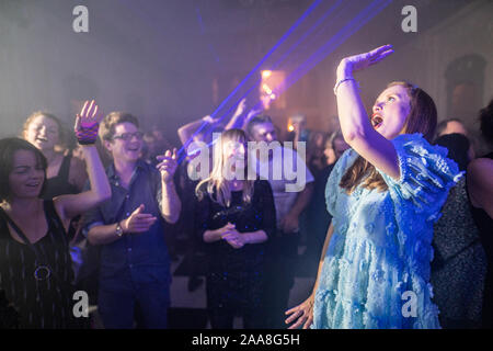 Fetish club goers on Saturday night in Concert Square, Wood Street area ...