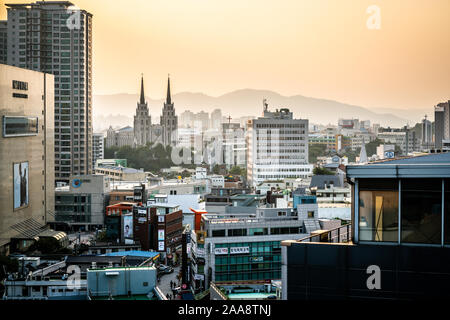 downtown korean street in Daegu Stock Photo - Alamy