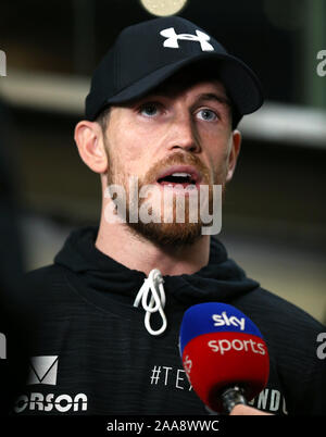 Callum Smith during the public workout at Manchester Arena Stock Photo ...