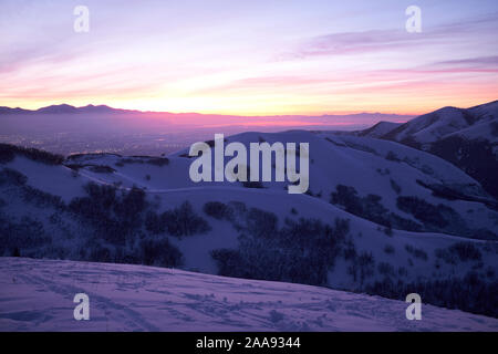 Smog over Salt Lake City, Utah, USA Stock Photo - Alamy