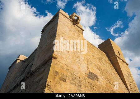 The Wignacourt Tower, or Saint Paul's Bay Tower, a bastioned watchtower ...