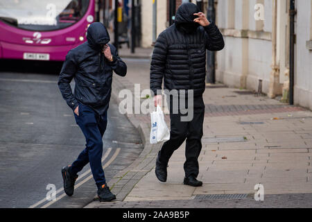 Metal detectorists George Powell (left) and Layton Davies arriving at ...