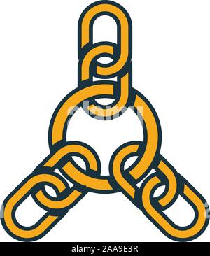 Cross Linking creative icon. Simple element illustration. Cross Linking ...