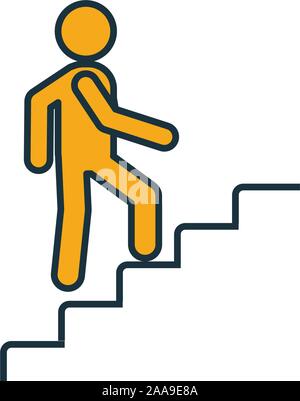 Going Up Stairs Icon Staircase Steps Stairwell Up Stair Well Case ...