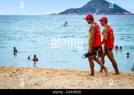 Brazilian Lifeguards on a Rio beach Stock Photo - Alamy