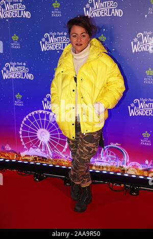 London, UK. Jaime Winstone at Winter Wonderland 2019 VIP Launch at Hyde ...